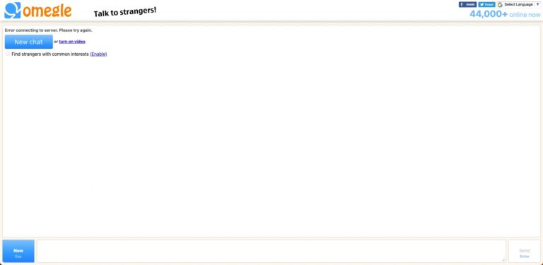 Omegle - Online Video Chat with Strangers